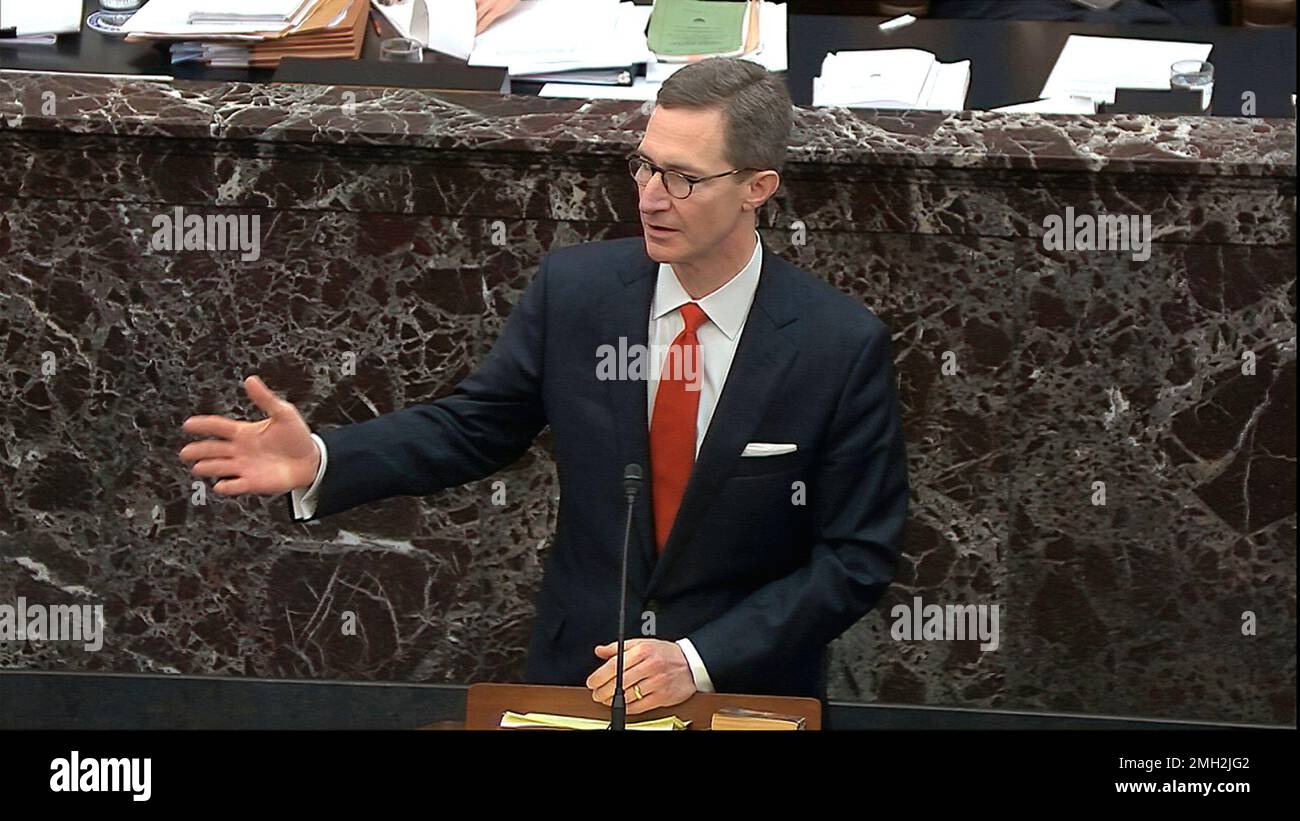 In this image from video, White House deputy counsel Patrick Philbin ...