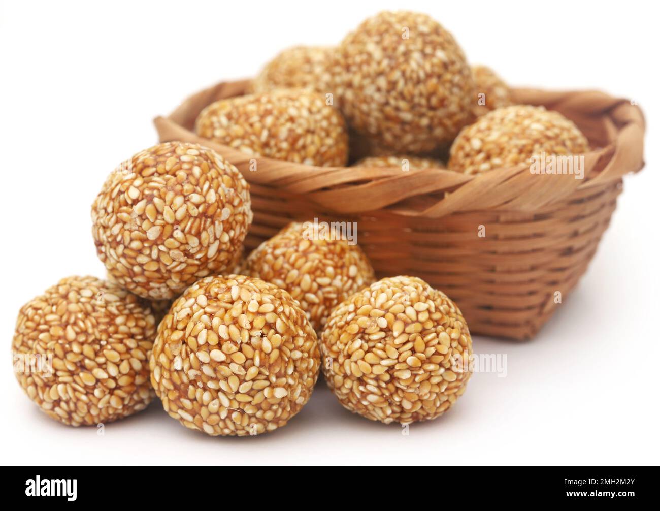 Sesame caramel laddu very popular in Indian subcontinent Stock Photo ...