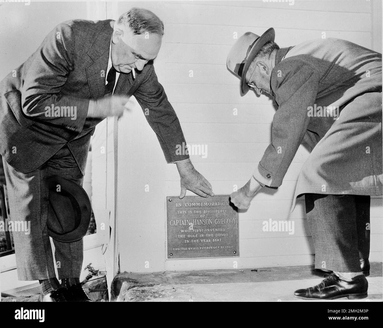 Town manager Percy Keller of Camden, Maine, and first selectman Arthur ...