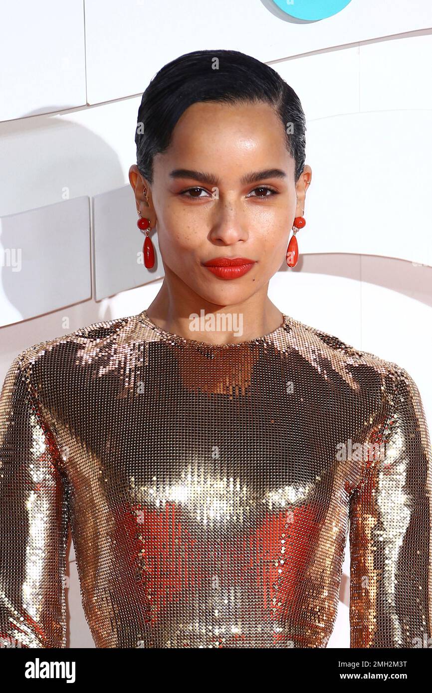 Actress Zoe Kravitz poses for photographers upon arrival at the Bafta ...