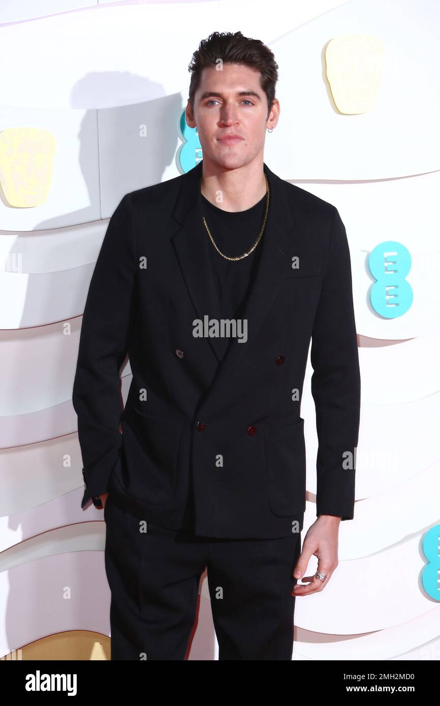 Isaac Carew poses for photographers upon arrival at the Bafta Film ...