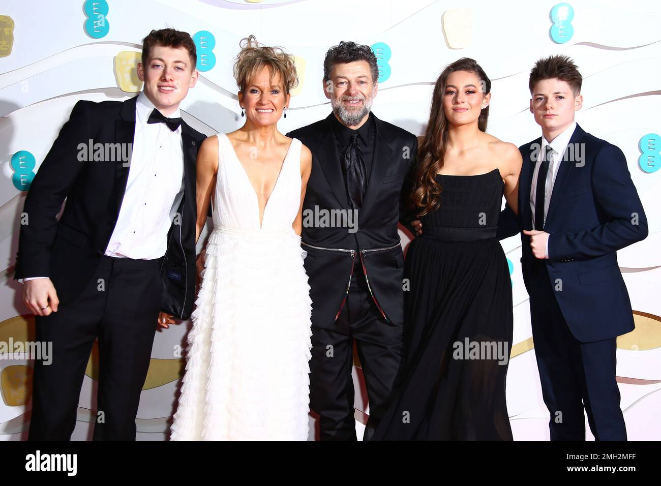 Sonny Serkis, Lorraine Ashbourne, Andy Serkis, centre, Ruby Serkis and ...