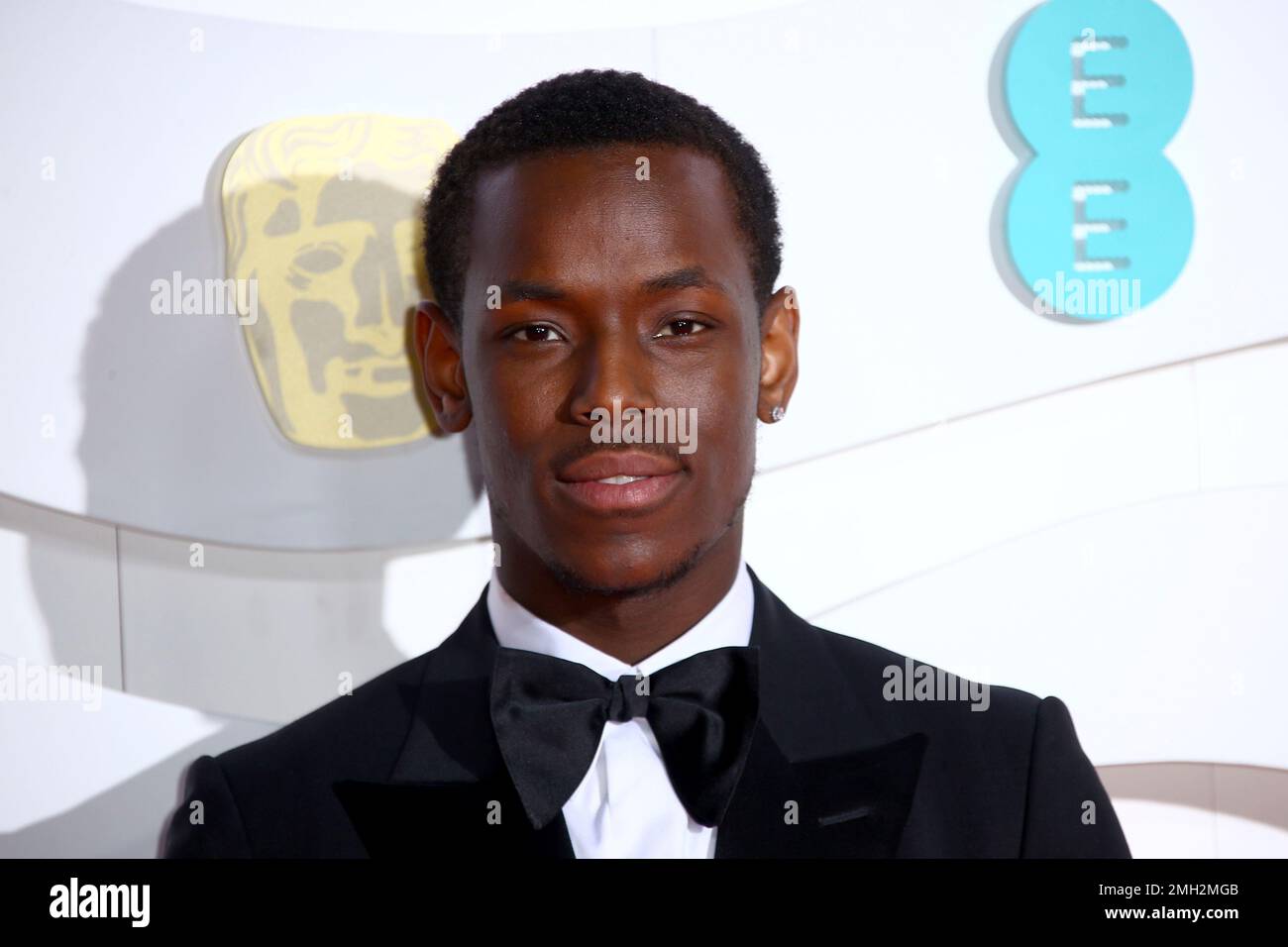 Actor Michael Ward poses for photographers upon arrival at the Bafta ...