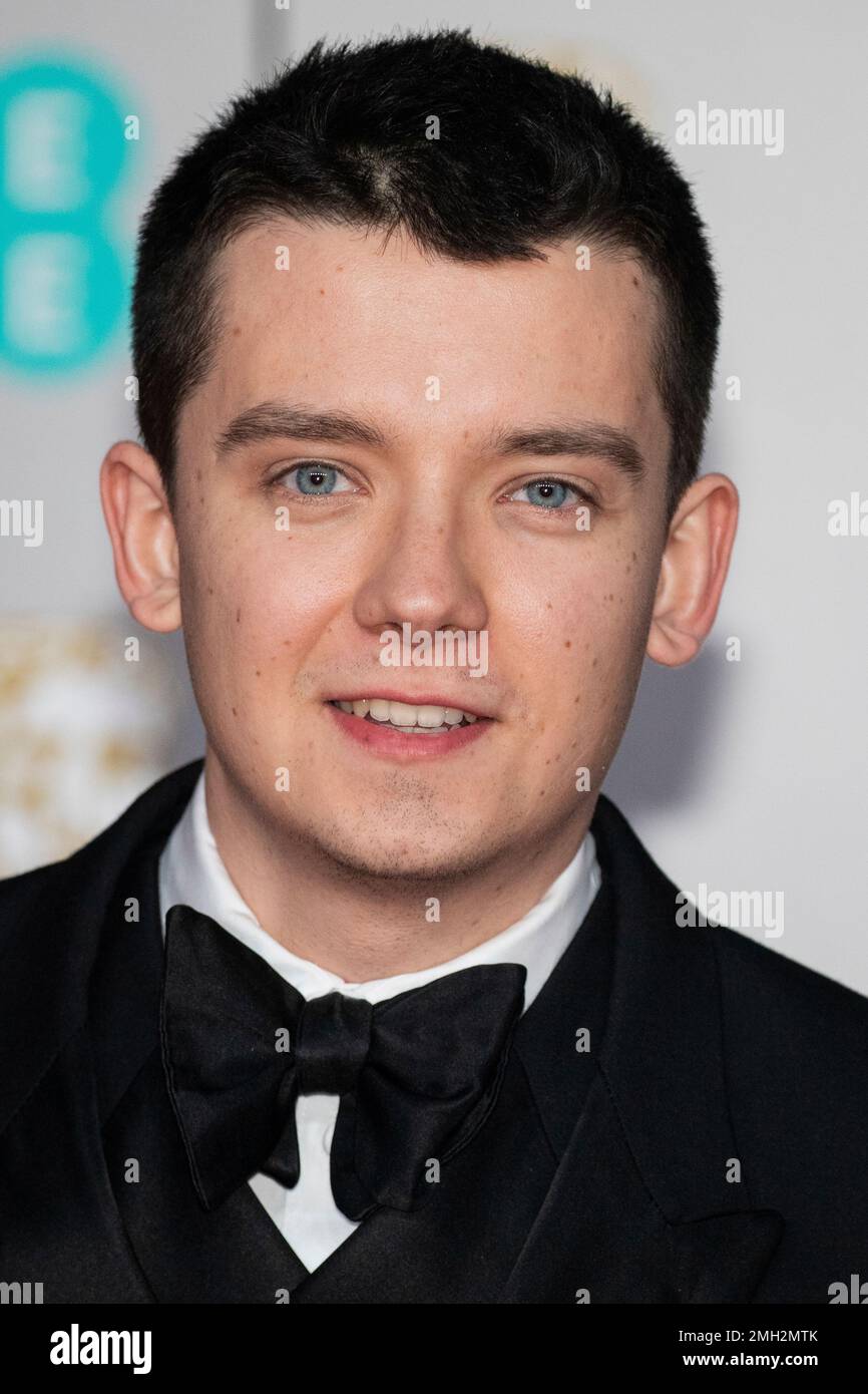 Asa Butterfield poses for photographers upon arrival at the Bafta Film ...