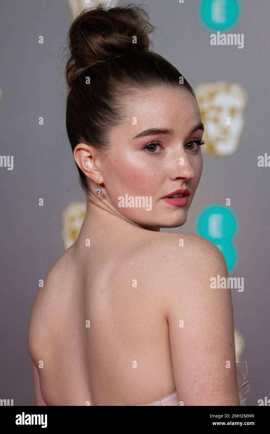Kaitlyn Dever poses for photographers upon arrival at the Bafta Film ...