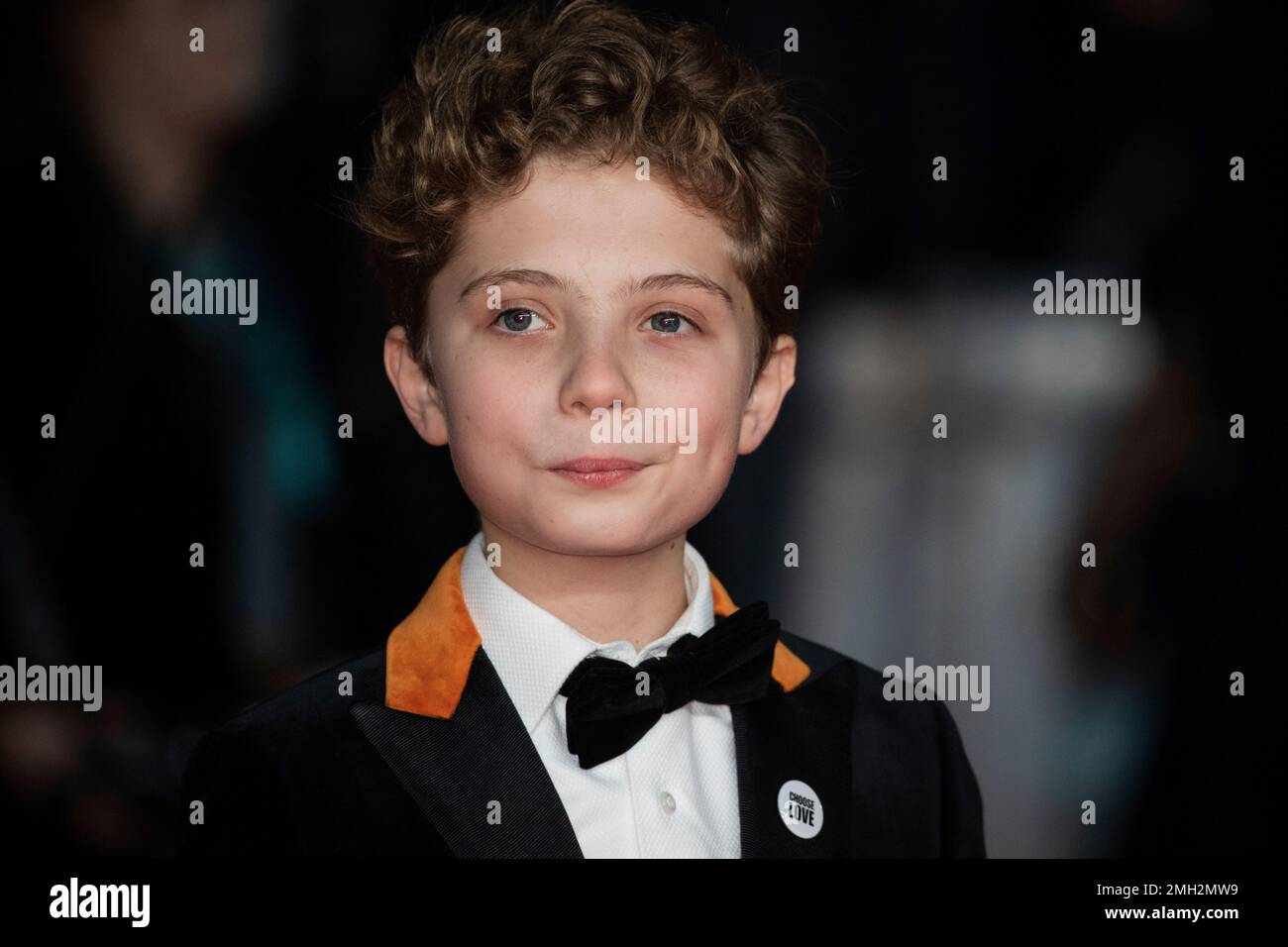 Roman Griffin Davis poses for photographers upon arrival at the Bafta ...
