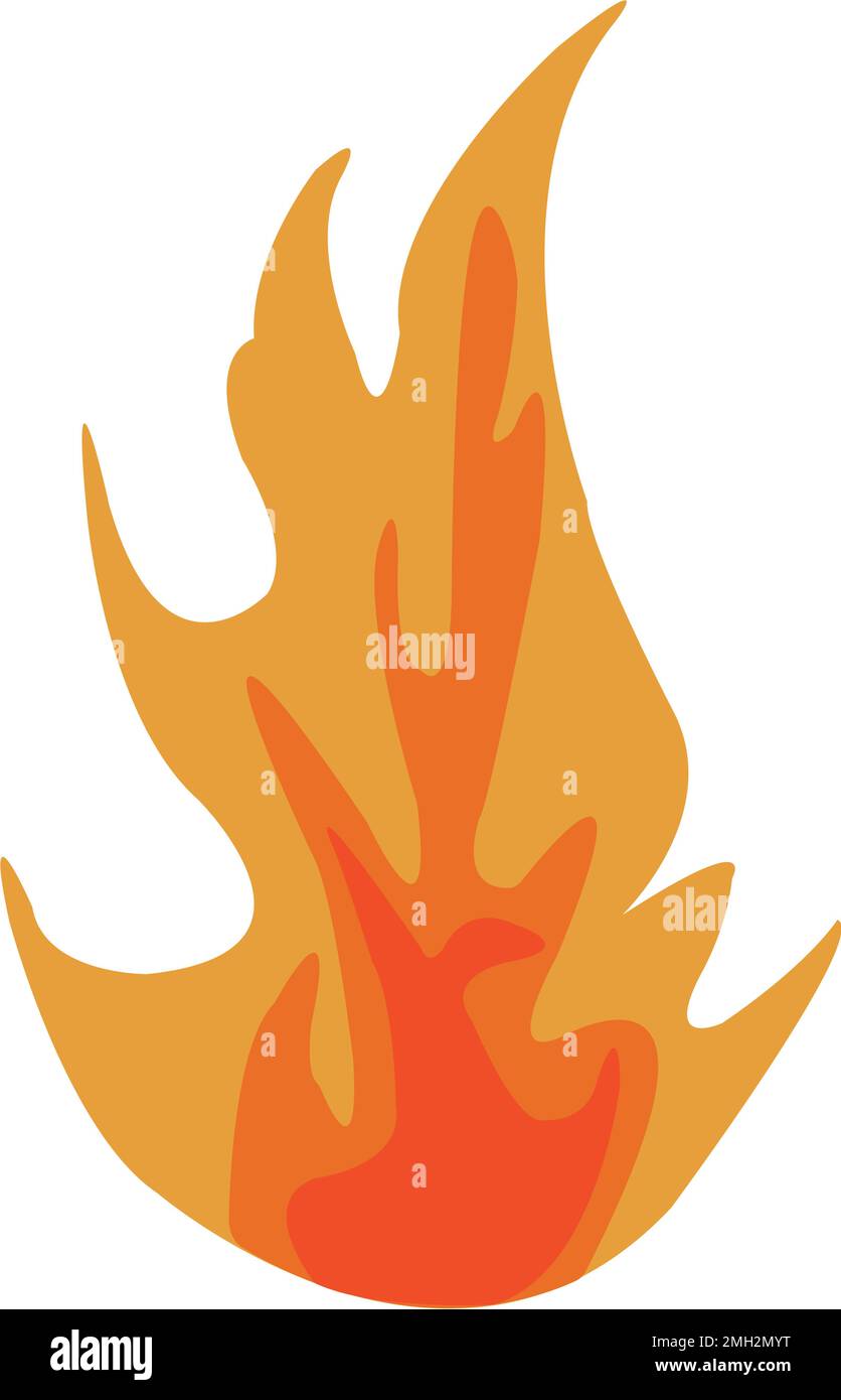 Flame in three colors on white background Stock Vector Image & Art - Alamy