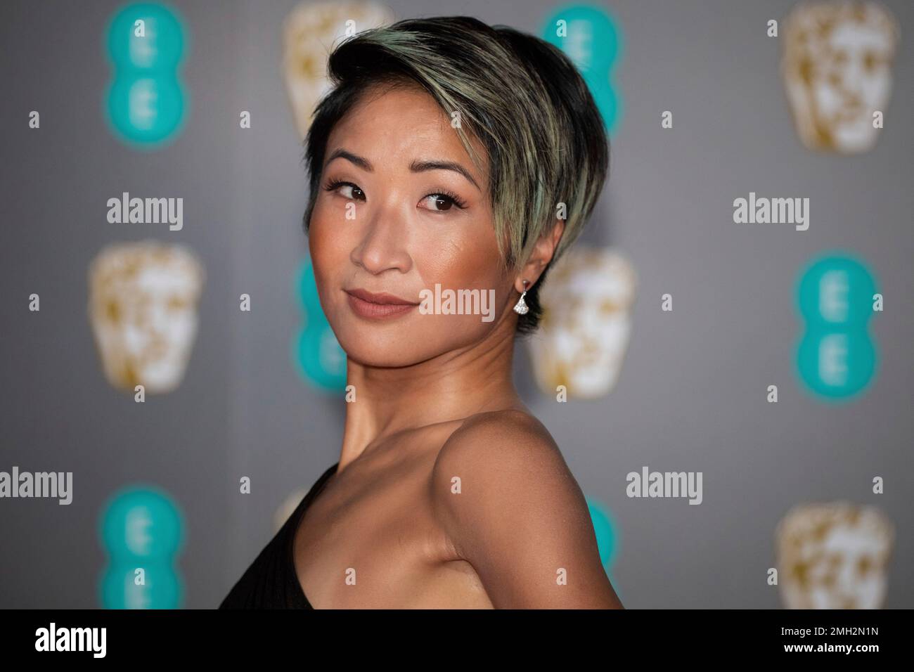 Kae Alexander poses for photographers upon arrival at the Bafta Film ...