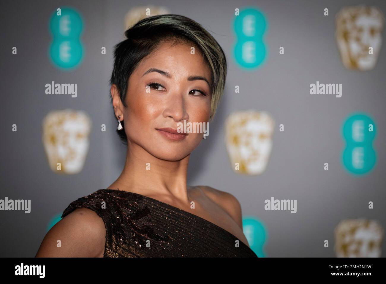 Kae Alexander poses for photographers upon arrival at the Bafta Film ...