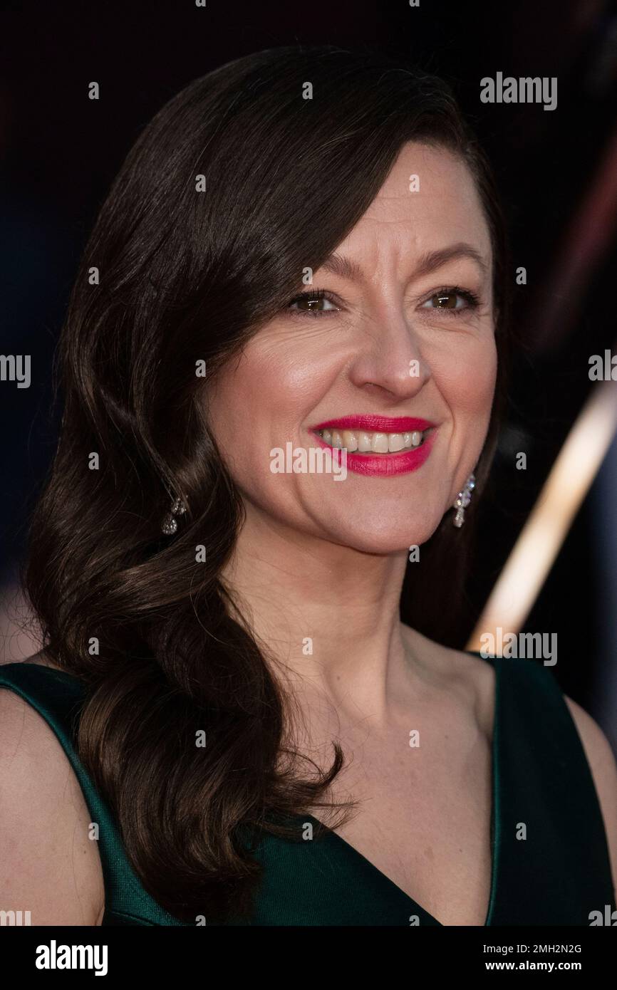 Jo Hartley poses for photographers upon arrival at the Bafta Film ...