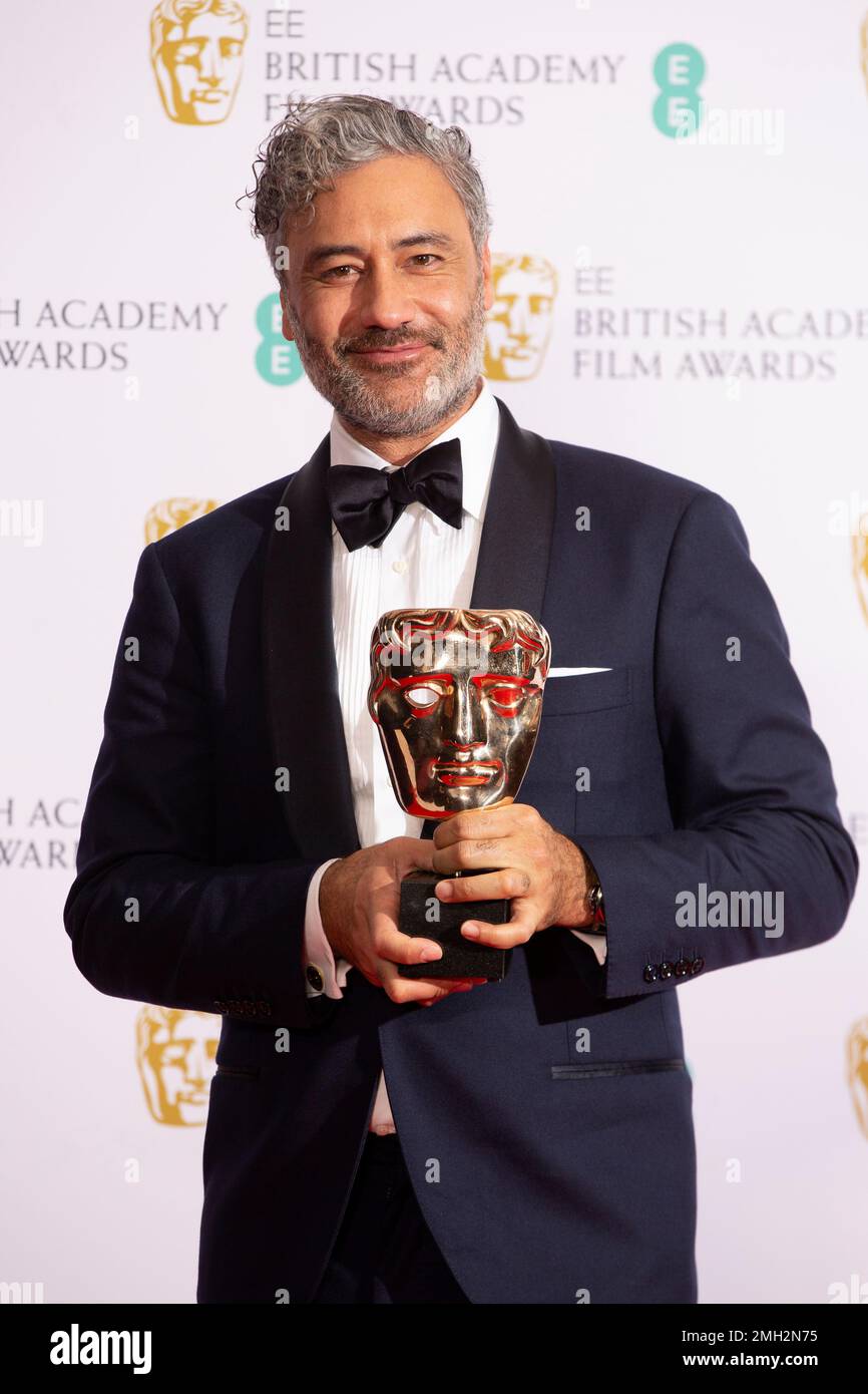 Director Taika Waititi, winner of the Bafta award for Best Adapted ...