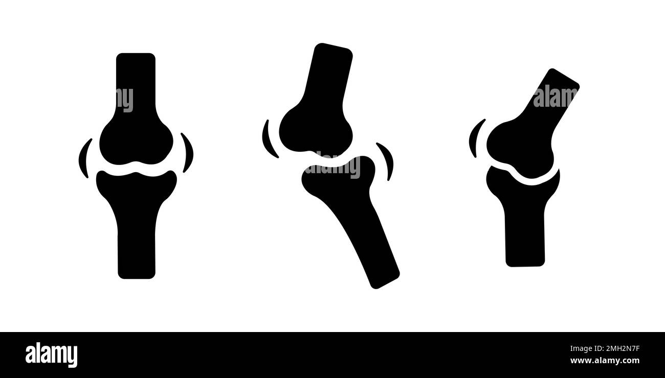 Knee joint icon set. Symbol Design Illustration Stock Vector Image ...