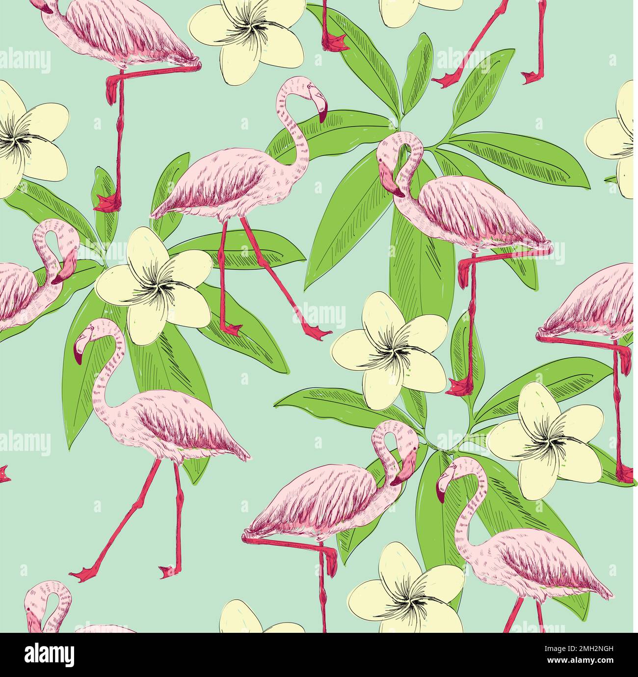 Tropical seamless pattern Stock Vector Image & Art - Alamy