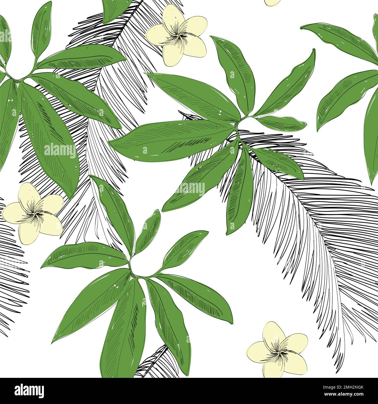 Leaf pattern wallpaper Cut Out Stock Images & Pictures - Alamy