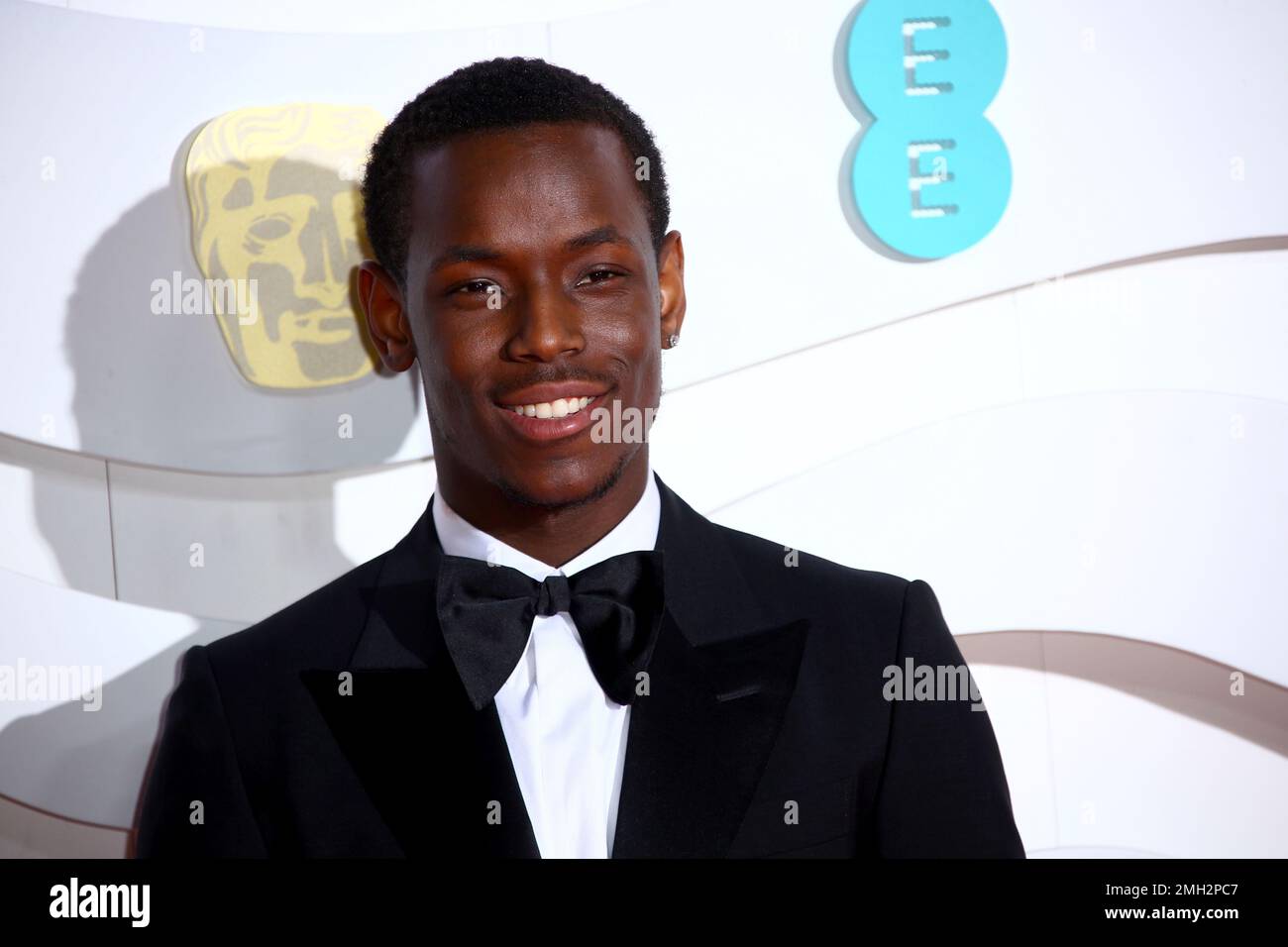 Actor Michael Ward poses for photographers upon arrival at the Bafta ...