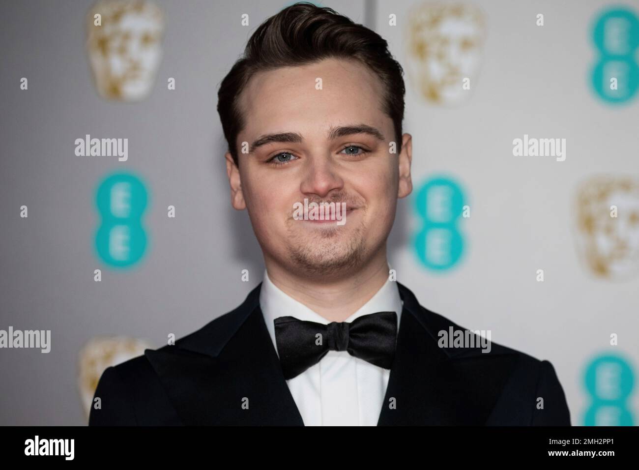 Dean-Charles Chapman poses for photographers upon arrival at the Bafta ...