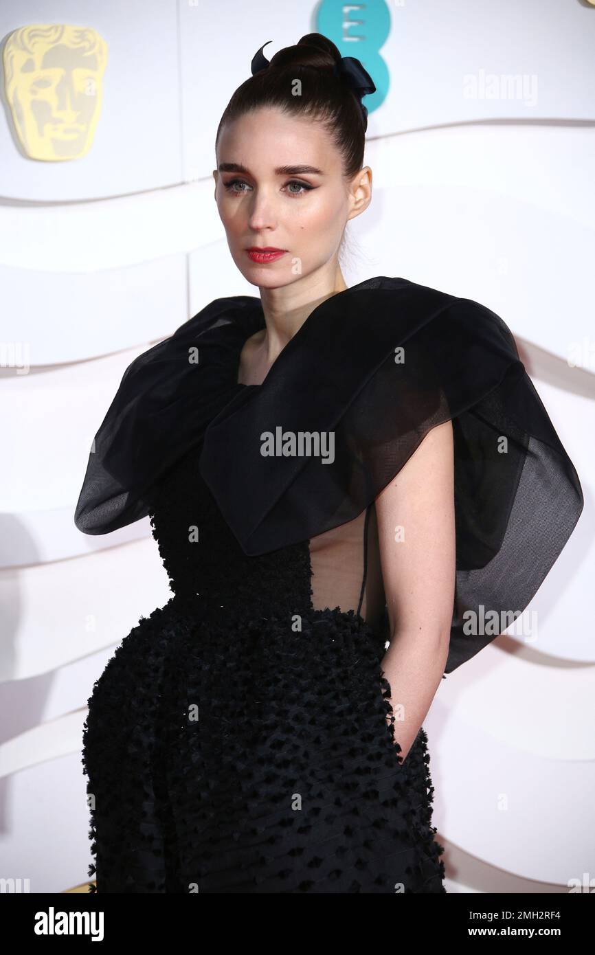 Actress Rooney Mara poses for photographers upon arrival at the Bafta ...