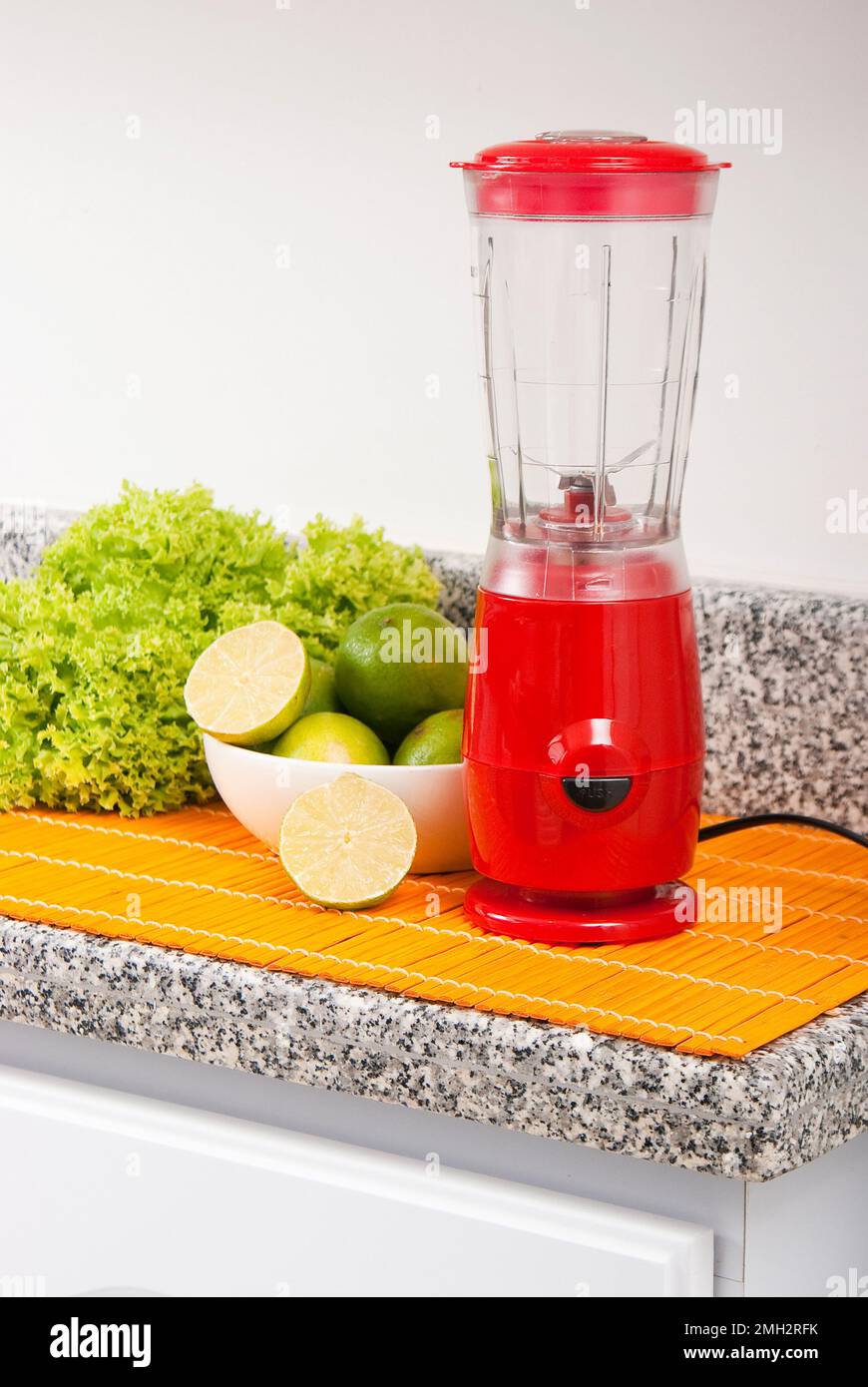 Household appliance-blender in the kitchen Stock Photo - Alamy