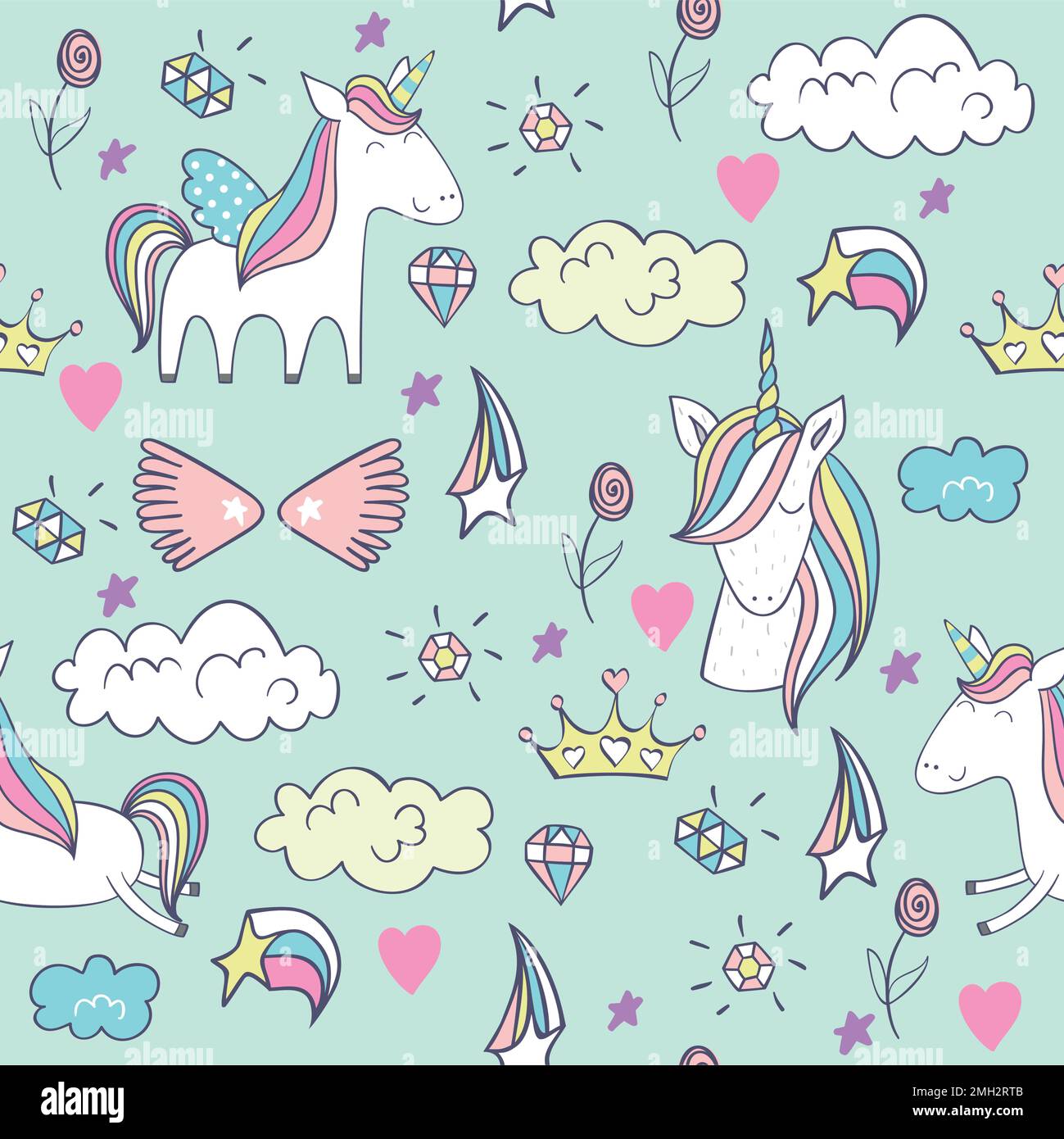 Unicorn sketch Stock Vector Images - Alamy