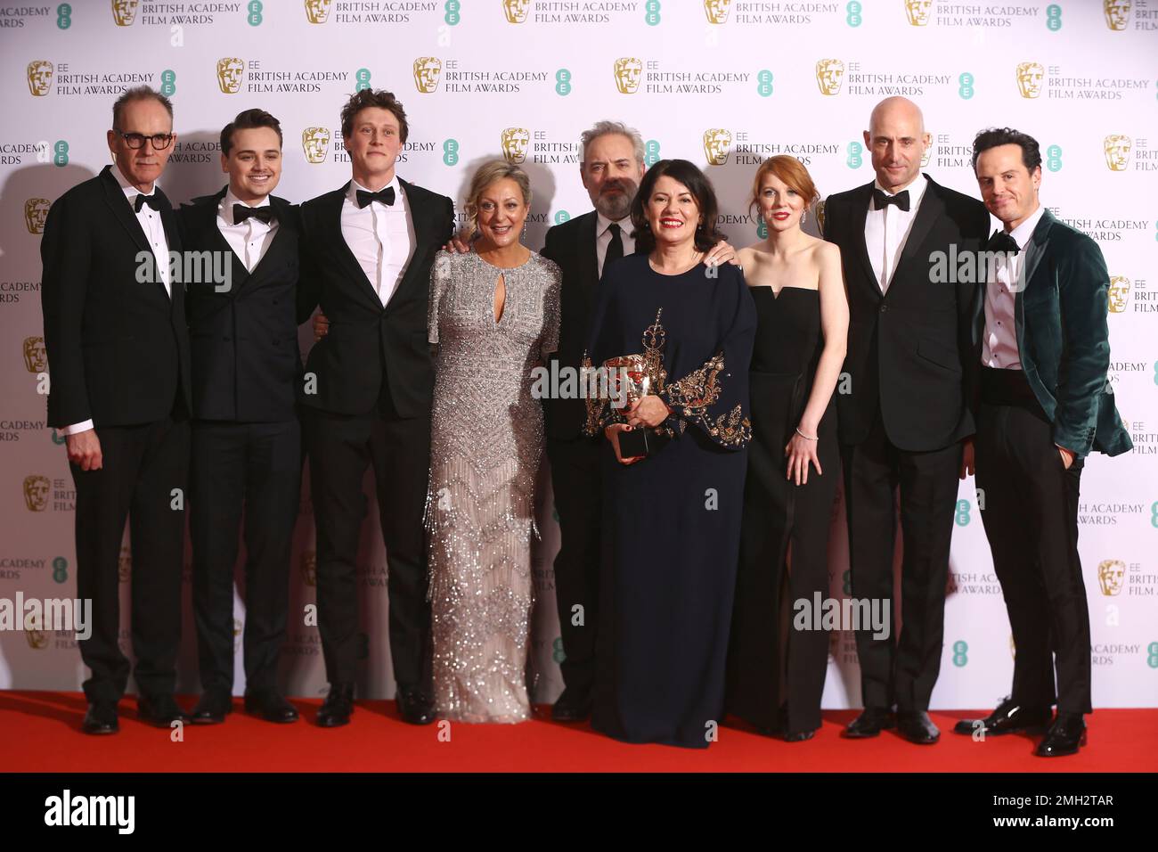 From left, Callum McDougall, Charles Chapman, George Mackay, Jayne-Ann ...