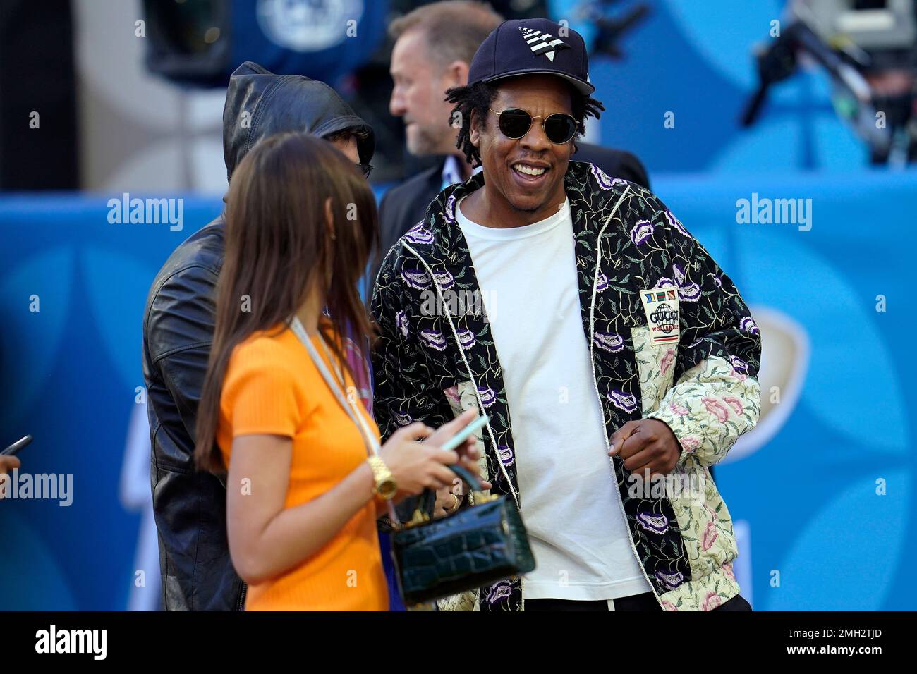 Entertainer Jay-Z arrives for the NFL Super Bowl 54 football game ...
