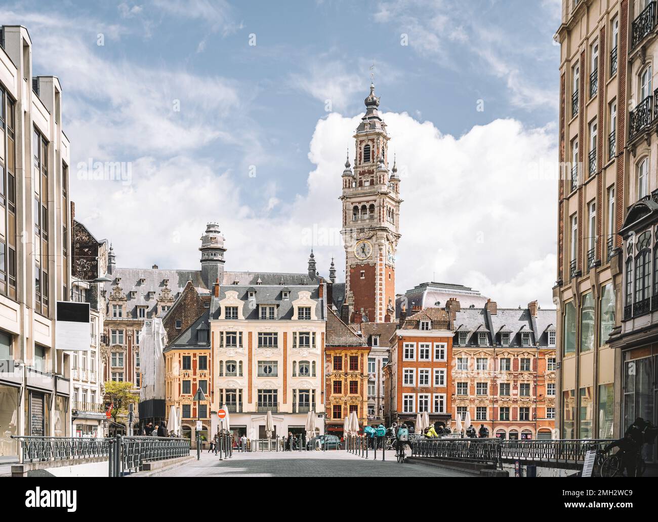View on the Grand Place of Lille Flanders France Generalle de Gaulle ...