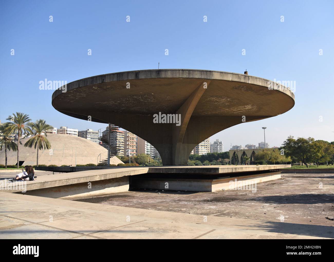 Tripoli. 26th Jan, 2023. Photo taken on Jan. 26, 2023 shows the helipad ...
