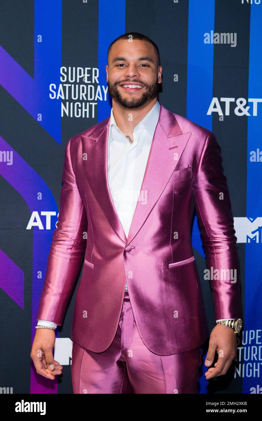 Dak Prescott attends theAT&T TV Super Saturday Nightat Meridian on ...