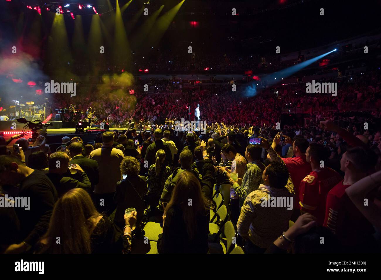 Maroon 5 performs on Saturday, Feb. 1, 2020, in Miami. (AP Photo/Jeff ...
