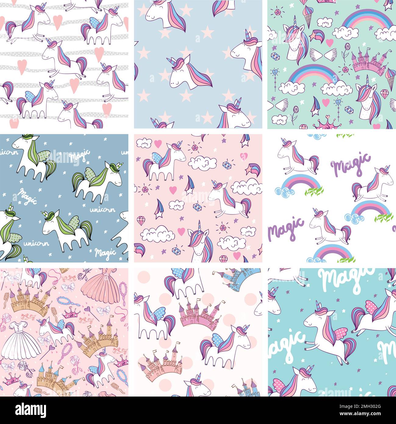 Pink princess background magic hi-res stock photography and images - Alamy