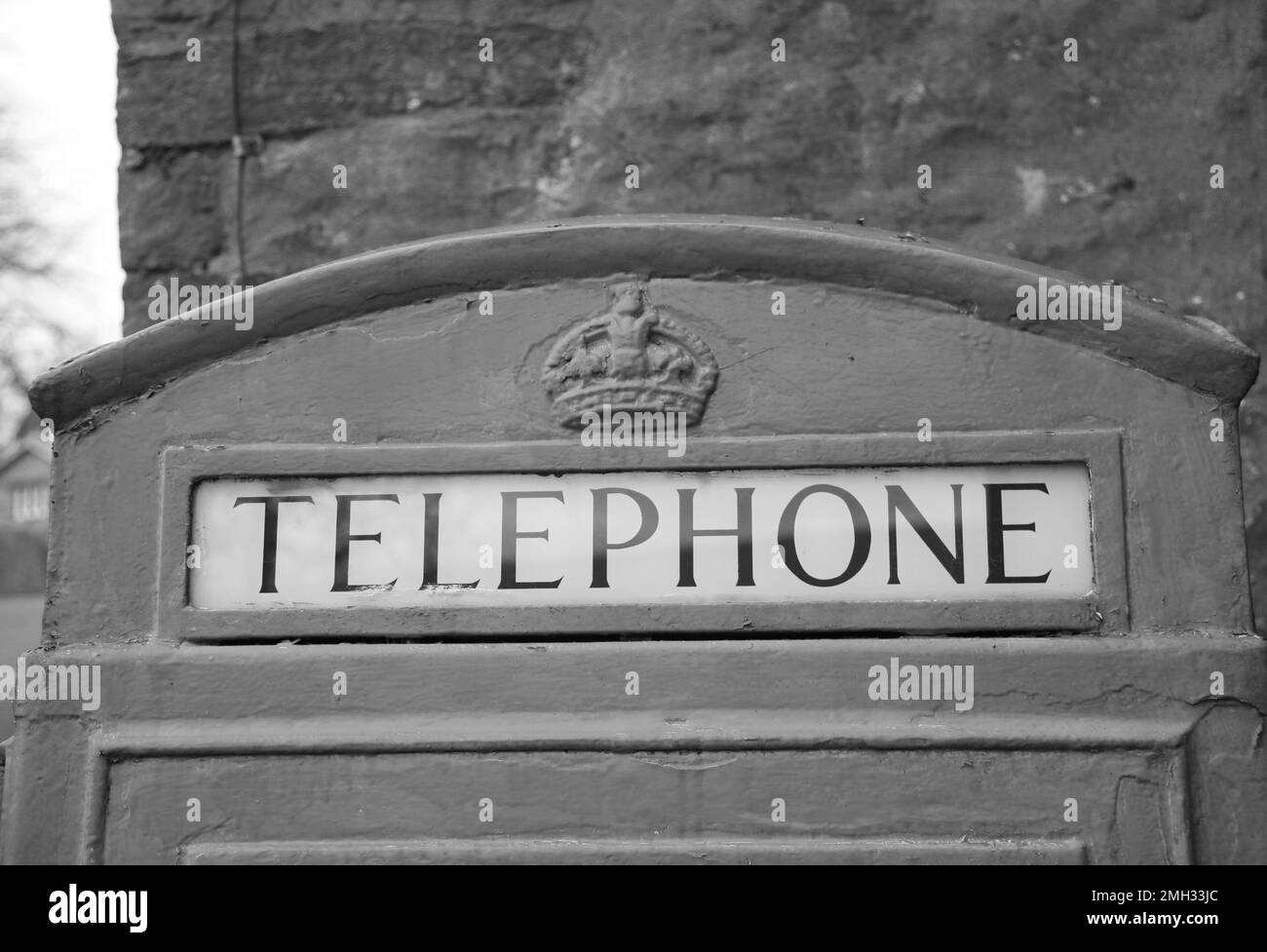 An old telephone box in the country Stock Photo - Alamy