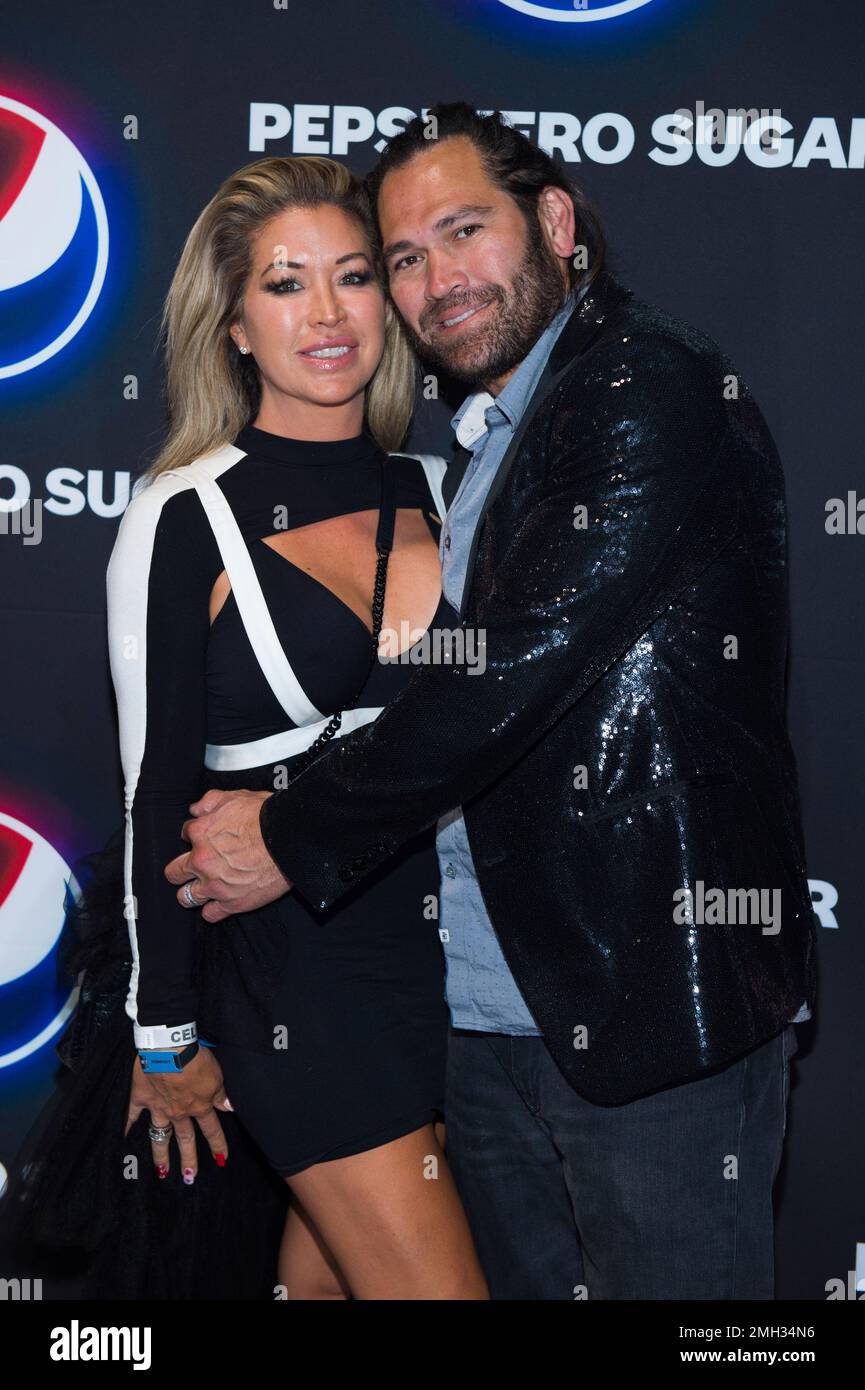 Michelle Mangan, left, and Johnny Damon attend the Pepsi Zero Sugar ...