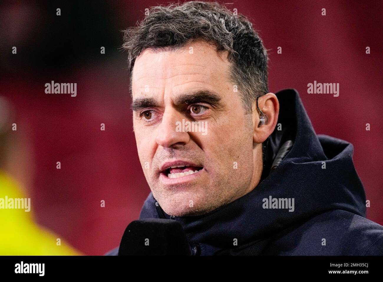 AMSTERDAM, NETHERLANDS - JANUARY 26: ESPN analyst Kenneth Perez during ...