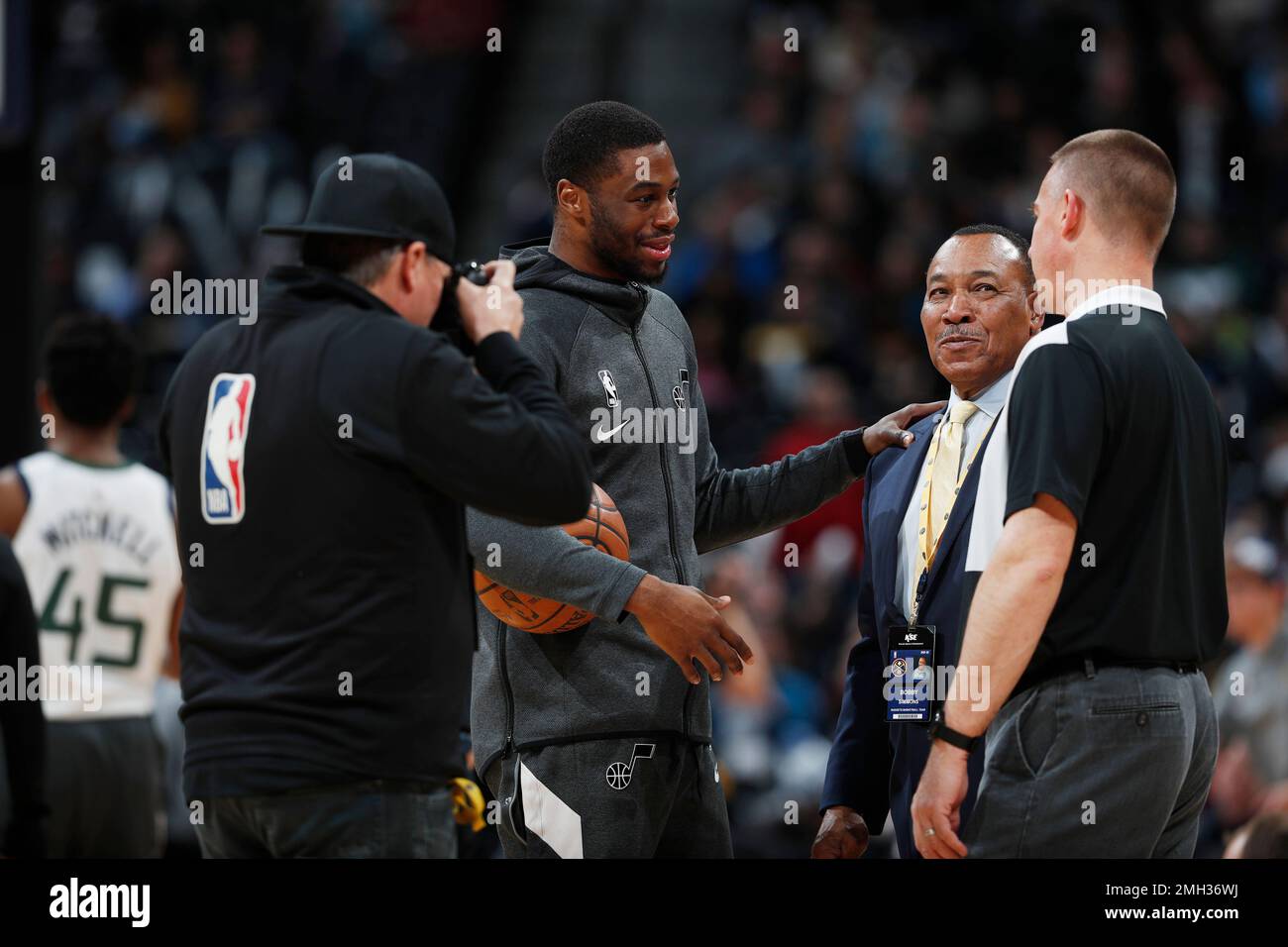 Utah Jazz guard Emmanuel Mudiay (8) in the first half of an NBA ...