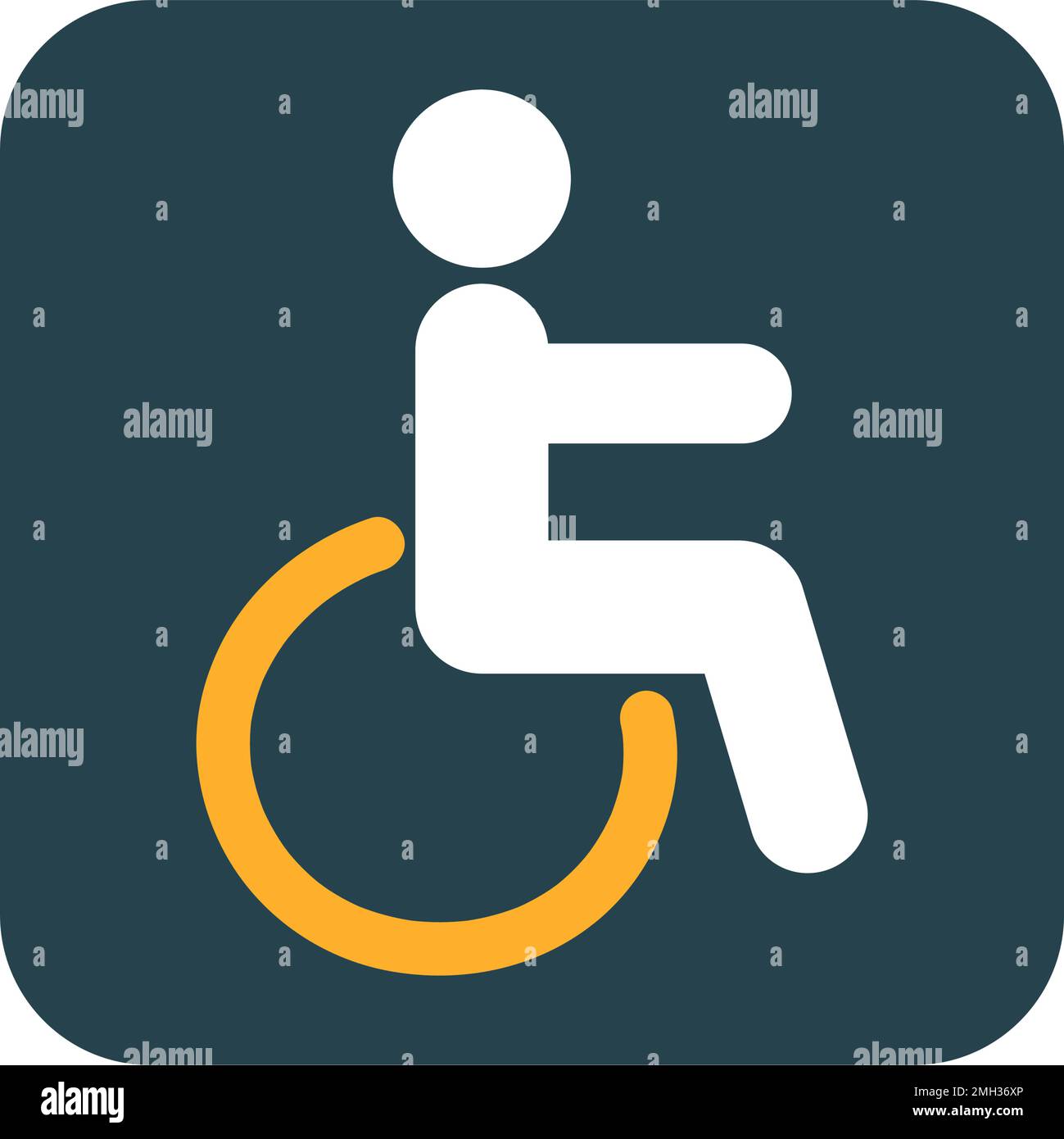 disabled access signal square Stock Vector Image & Art - Alamy