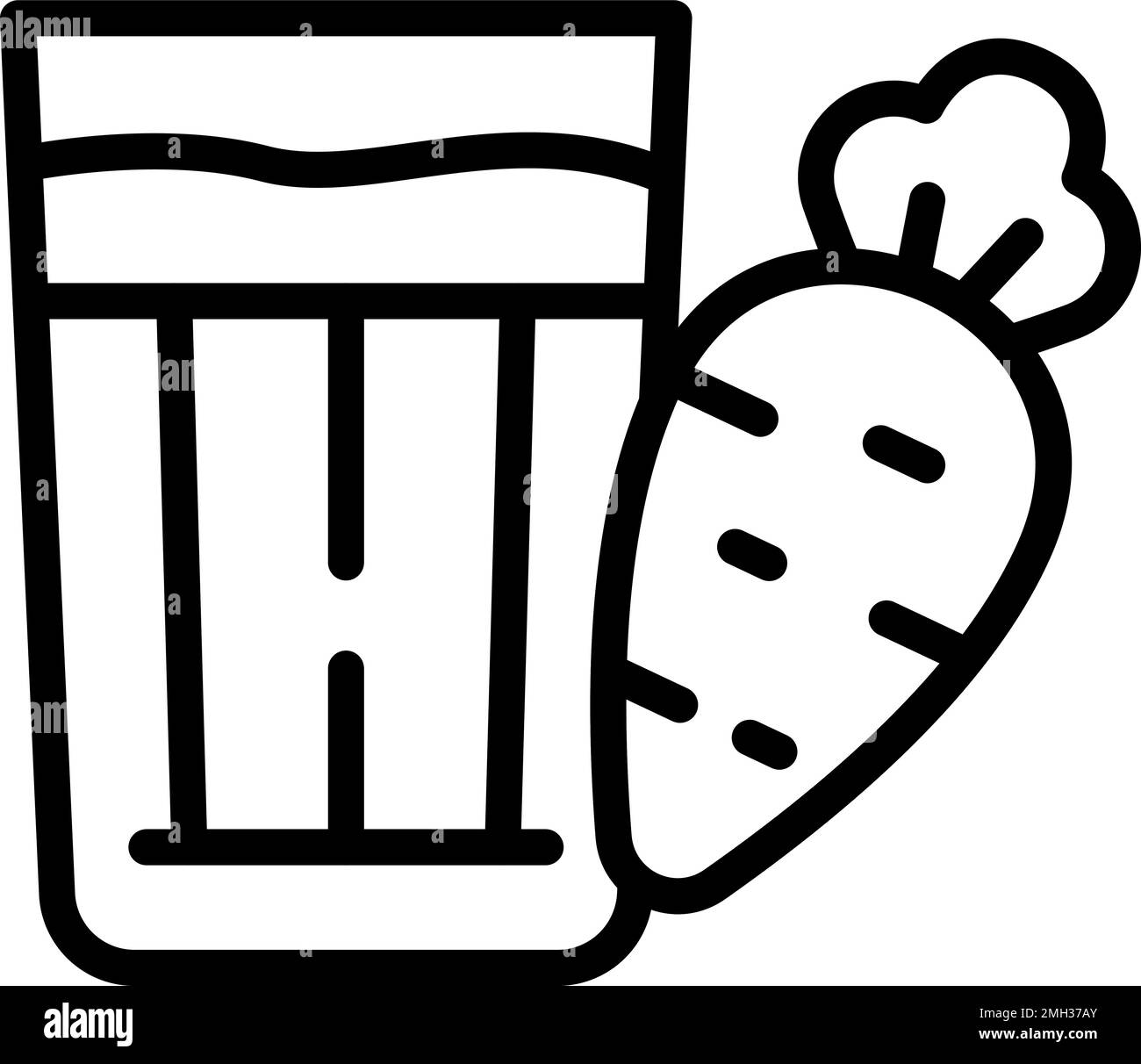 Sweet juice icon outline vector. Fresh food. Nature farm Stock Vector ...