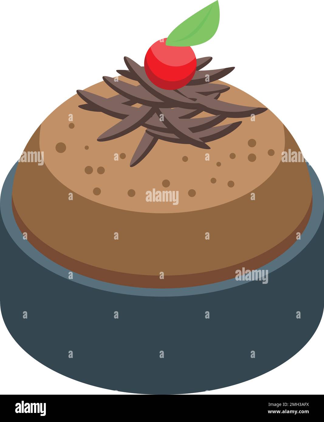 Food cake icon isometric vector. Sweet bread. Spring meal Stock Vector ...