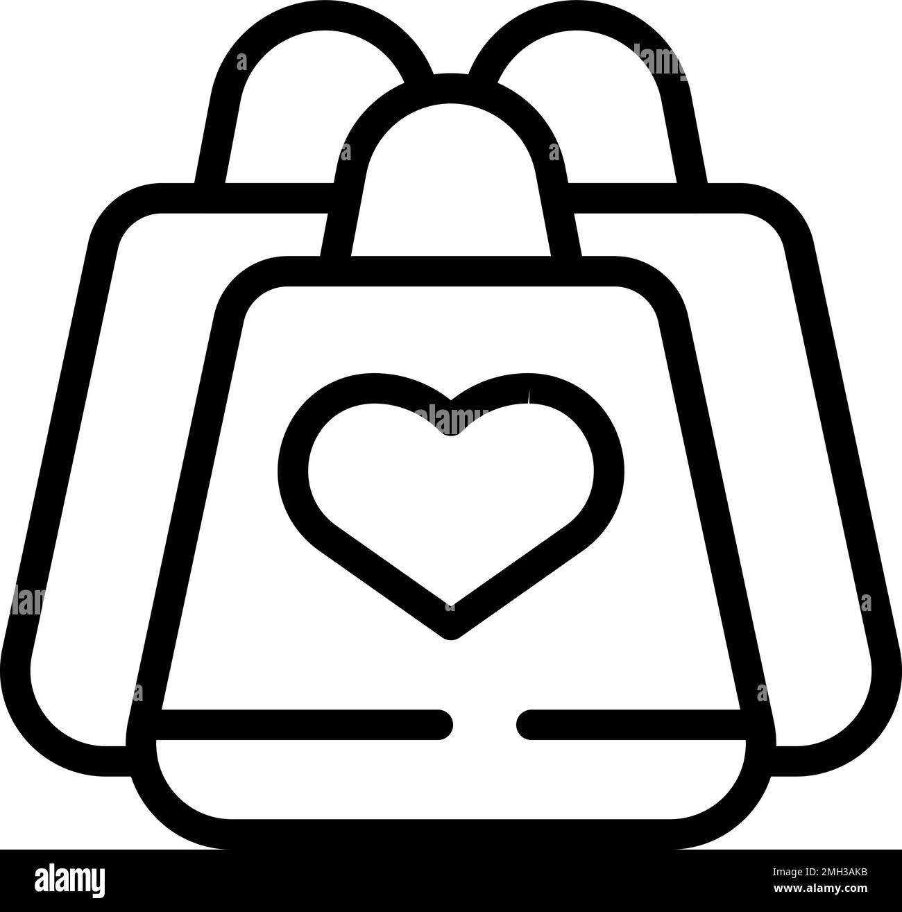 Volunteer bags icon outline vector. International assistance. Care ...