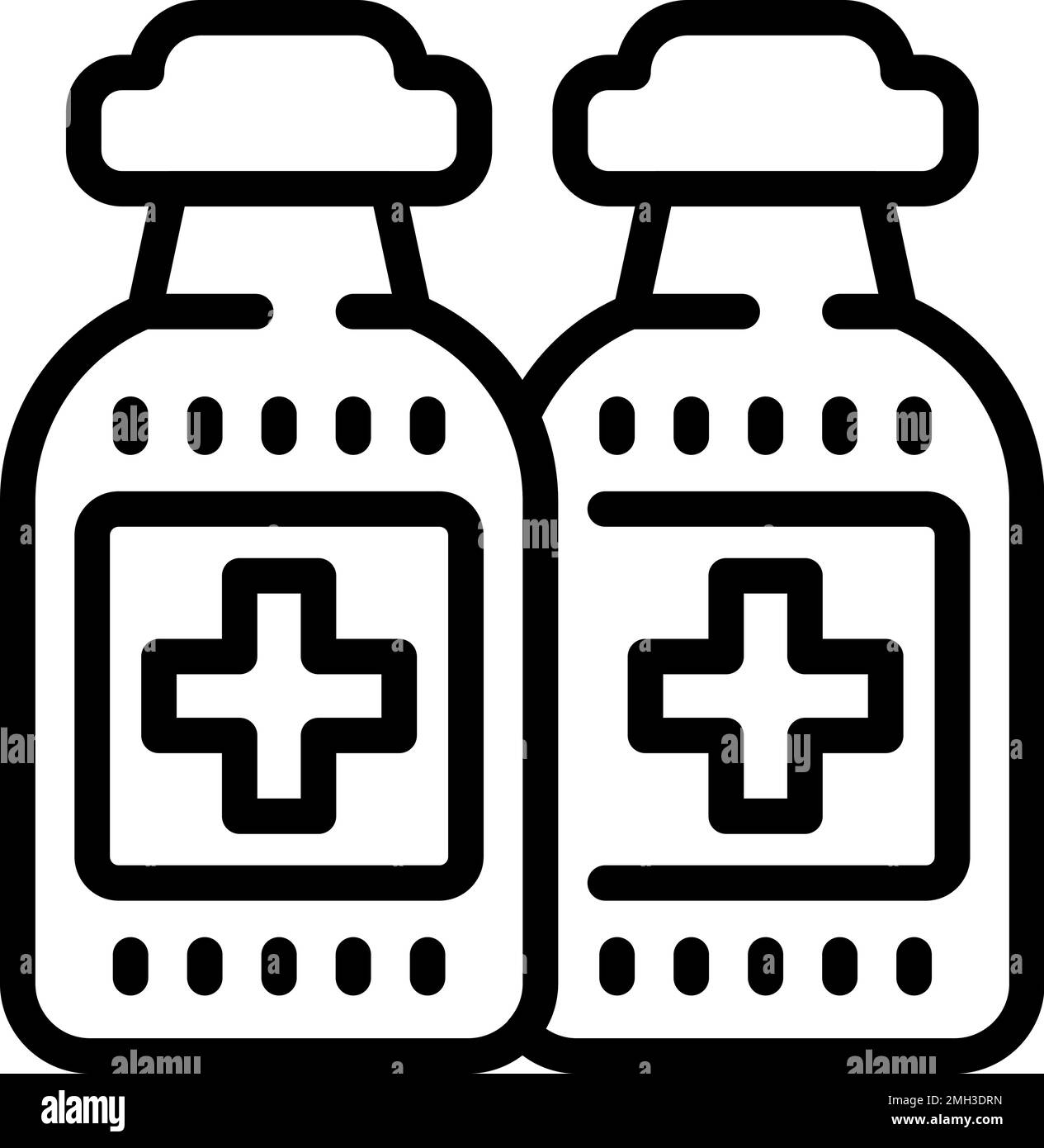 Injection bottles icon outline vector. Emergency room. Surgery help ...