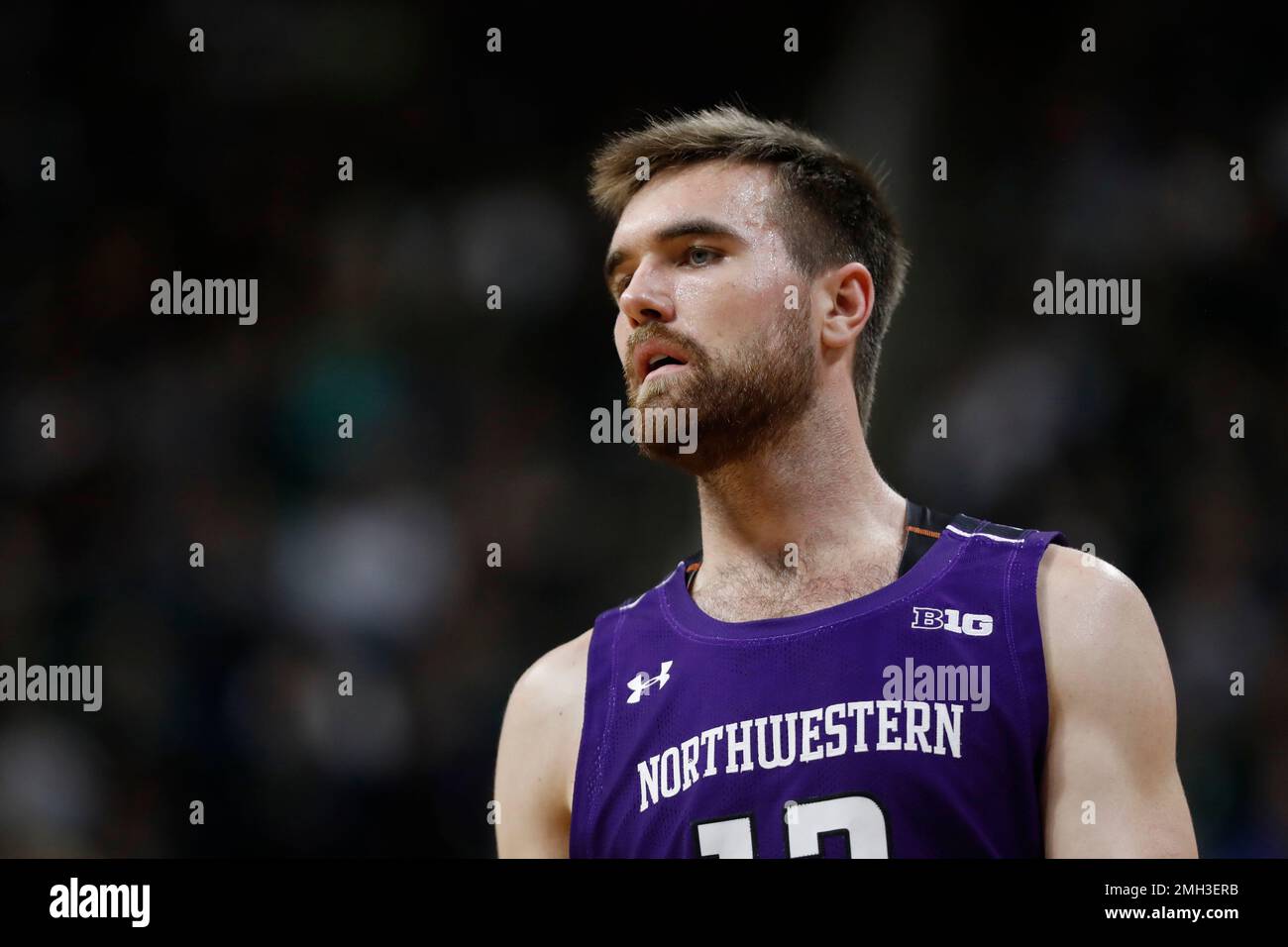 Northwestern guard Pat Spencer seen during the second half of an NCAA ...