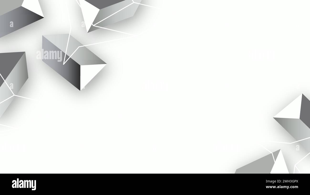 Gray geometrical shapes social banner vector Stock Vector Image & Art ...