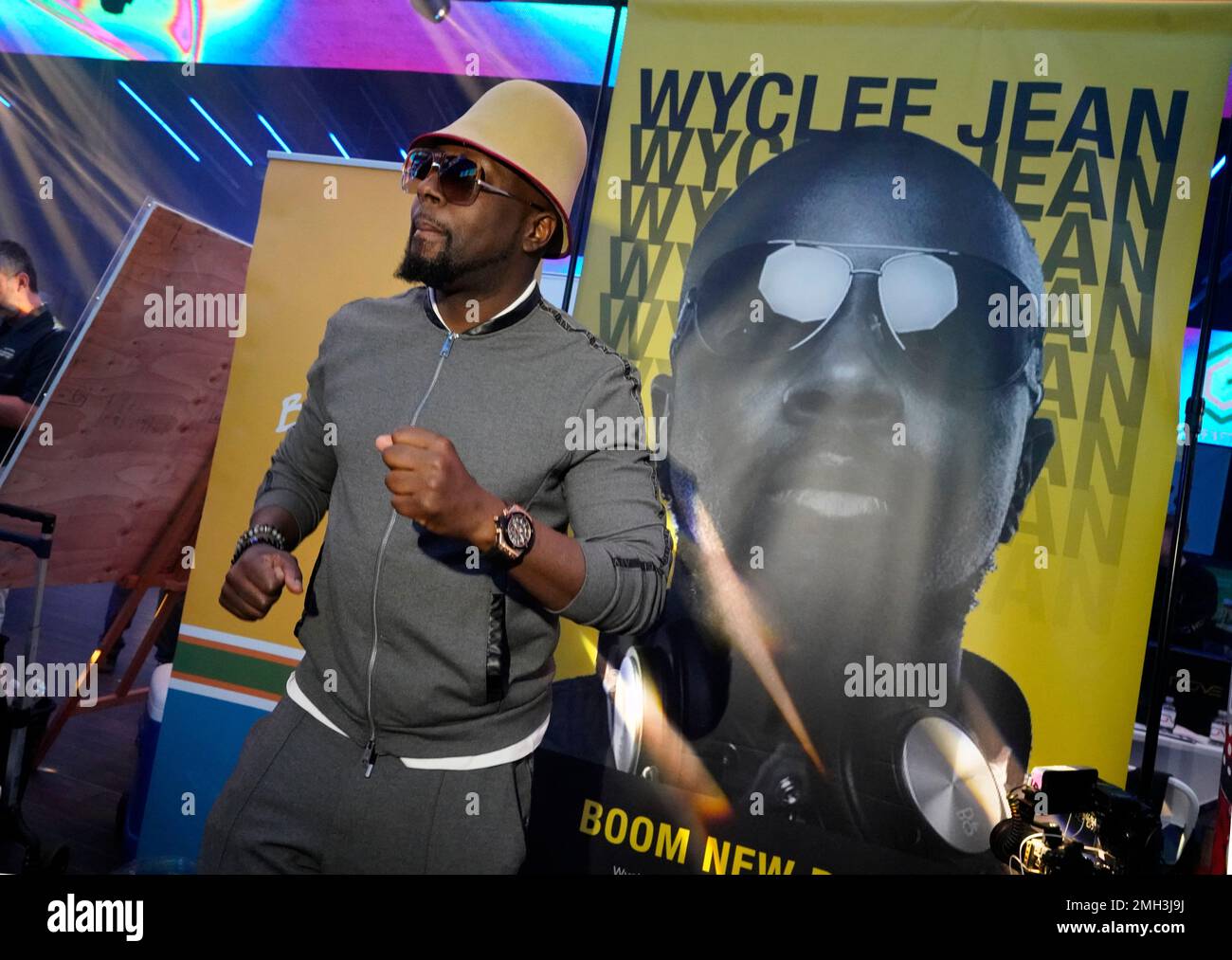 In this Thursday, Jan., 23, 2020 photo Haitian rapper, musician and ...