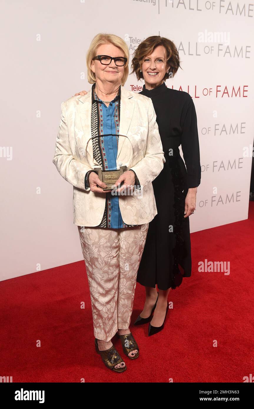 EXCLUSIVE - Anne Sweeney, right, and inductee Geraldine B. Laybourne ...
