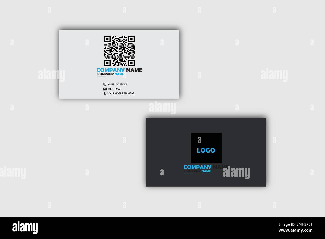 business card template design Stock Vector Image & Art - Alamy