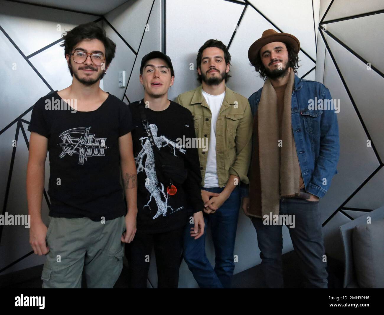 In this Jan 21, 2020 photo, the members of the Colombian band Morat ...