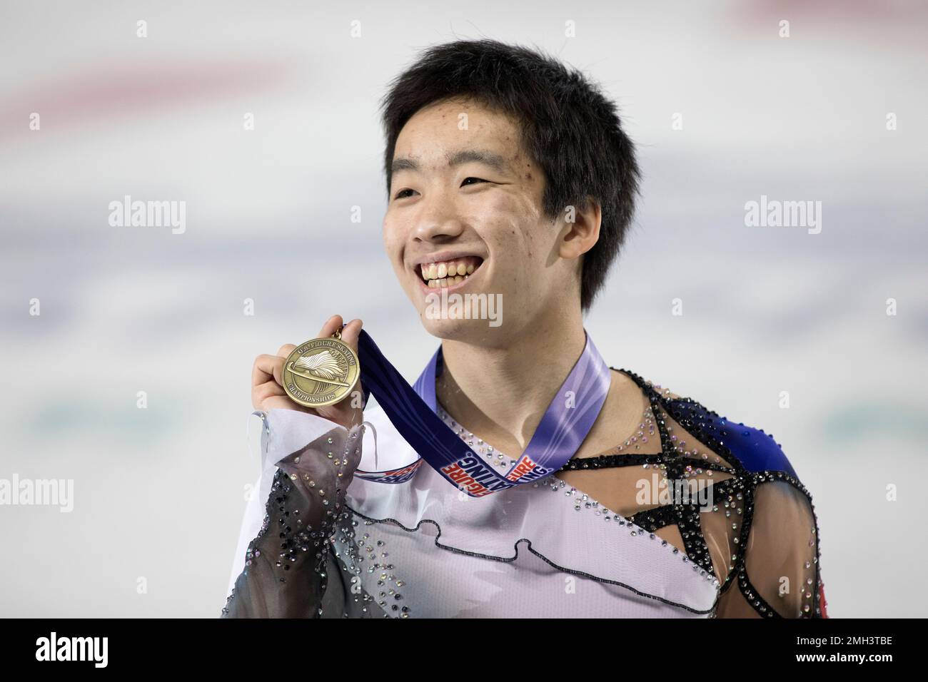 Jumping from fifth to third place, Tomoki Hiwatashi won the bronze medal at the U.S. Figure ...