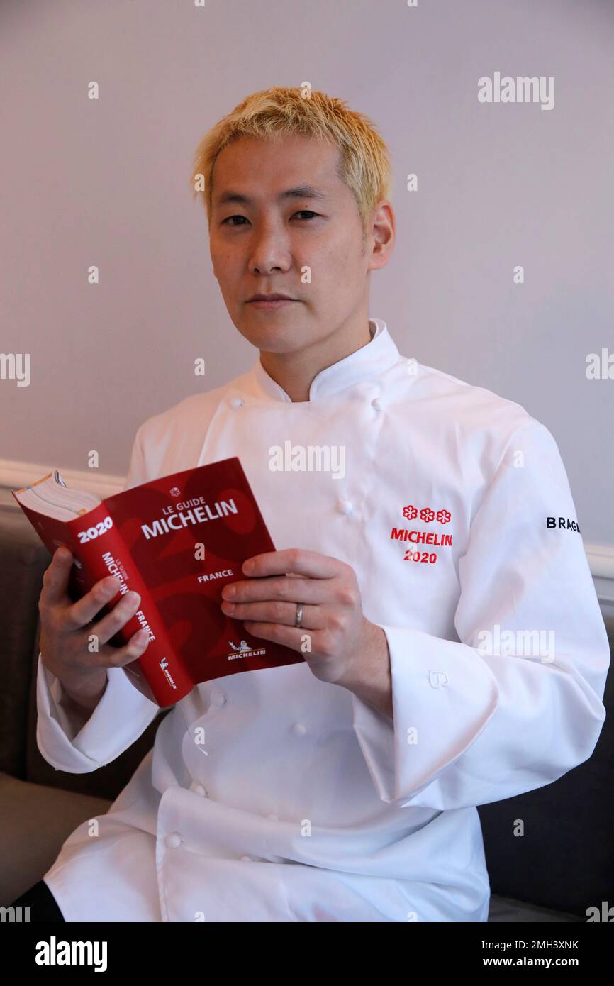 Japan's Kei Kobayashi, Chef of the restaurant Kei, poses with the ...