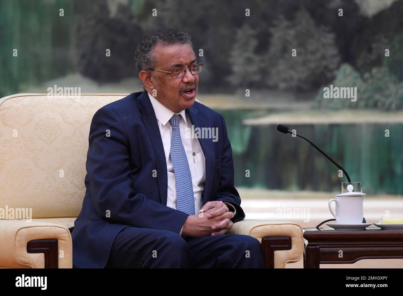 Tedros Adhanom, director general of the World Health Organization, left ...
