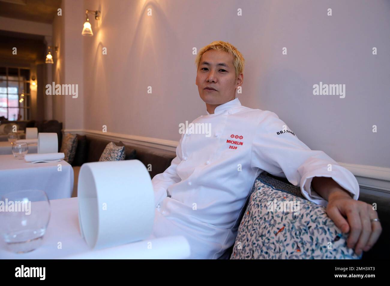 Japan's Kei Kobayashi, Chef of the restaurant Kei, who has been awarded ...