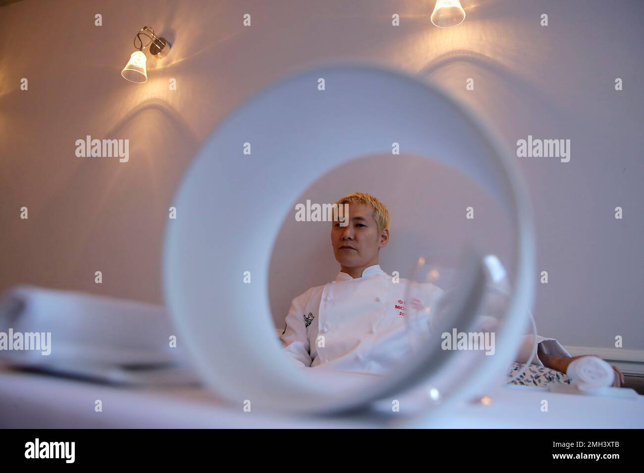 Japan's Kei Kobayashi, Chef of the restaurant Kei, who has been awarded ...